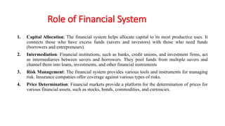financial system in Indian economy eeeee | PPT