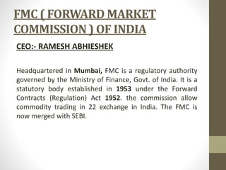 Financial system components and regulatory body | PPTX