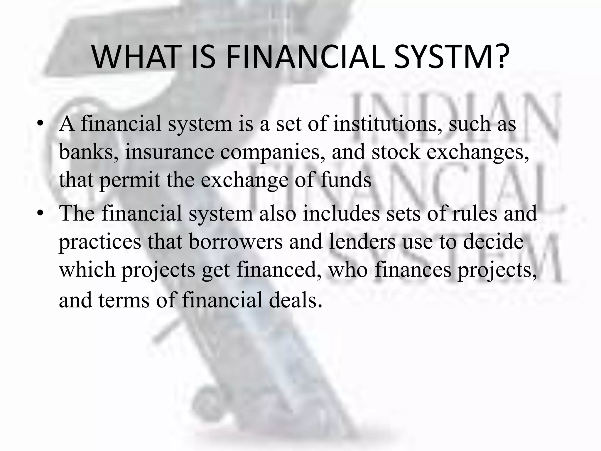 Financial system of india | PPTX