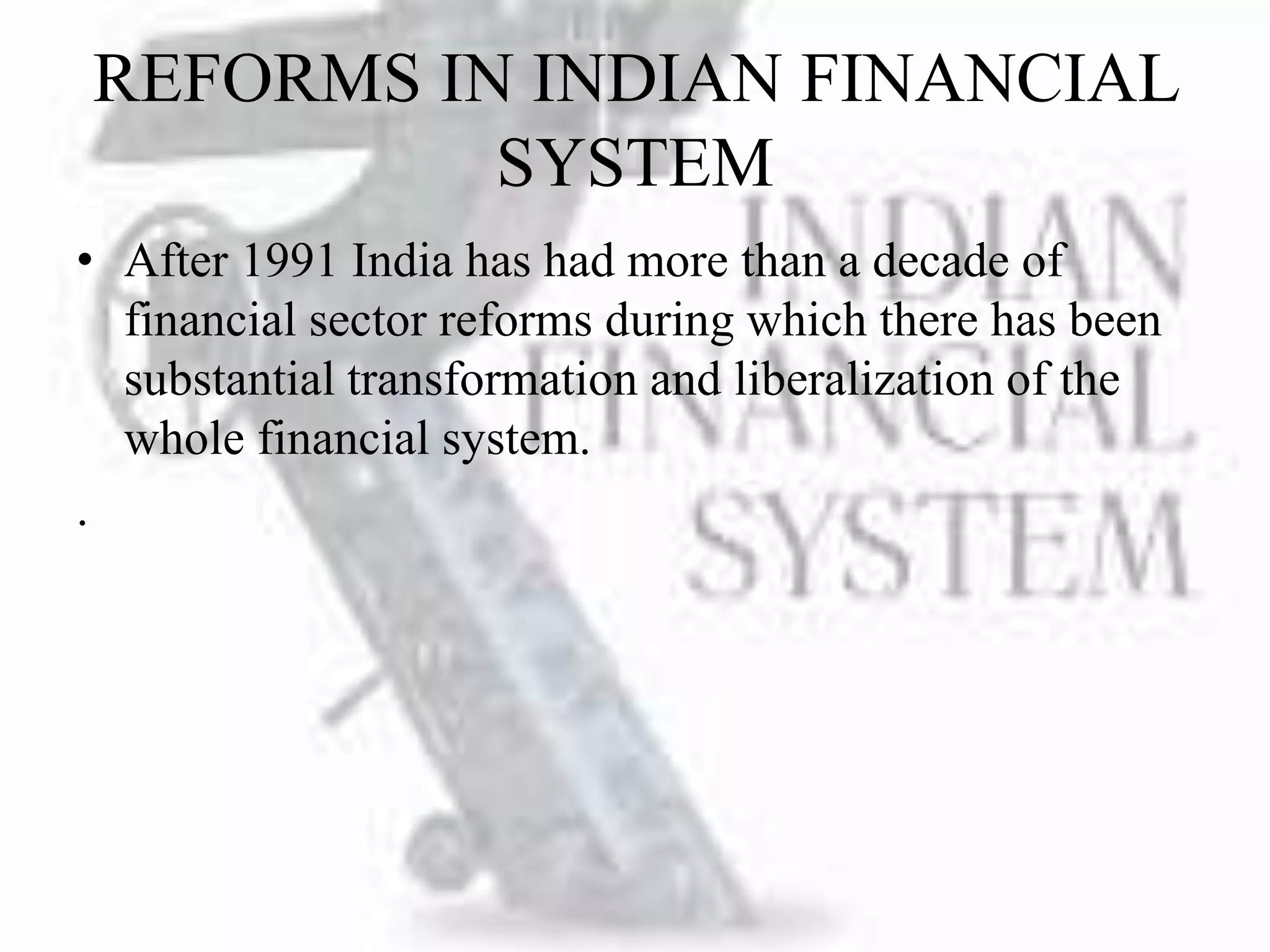 Financial system of india | PPTX