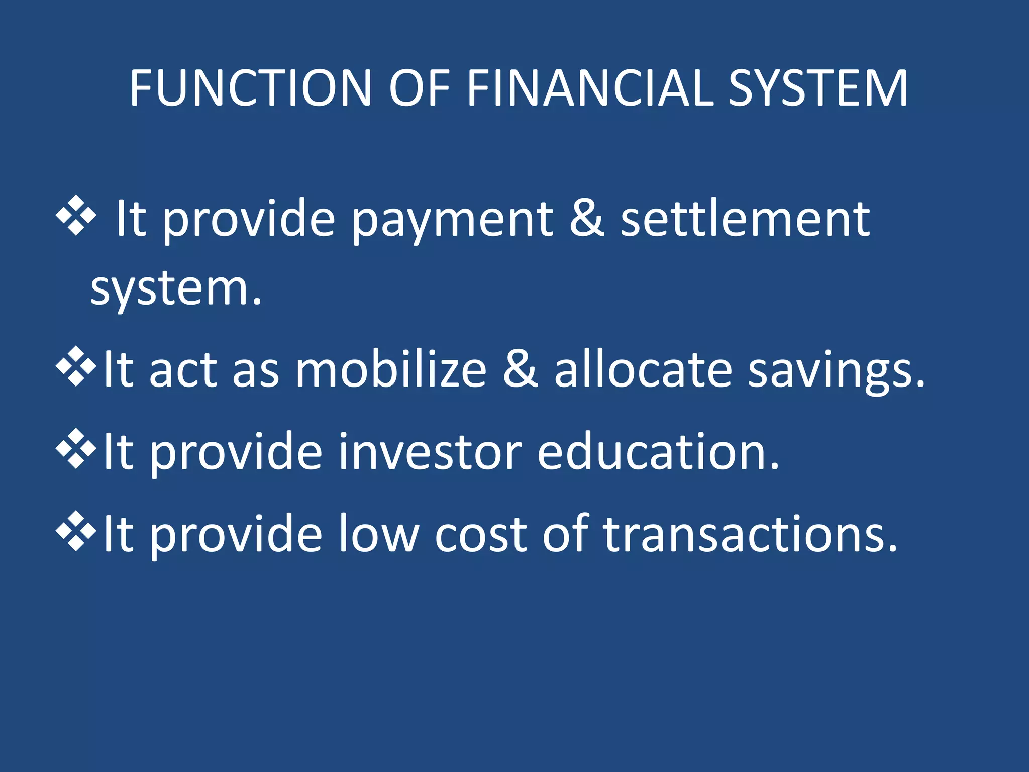 Financial system ppt | PPTX