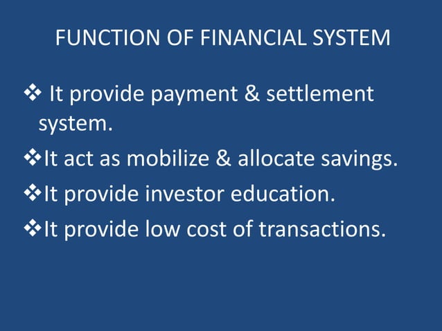 Financial system ppt | PPTX