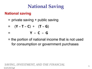 Financial System, Saving & Investment, Finance.ppt