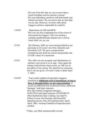 Financial timeline declaration 7 3 05 1 | PDF