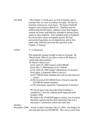 Financial timeline declaration 7 3 05 1 | PDF