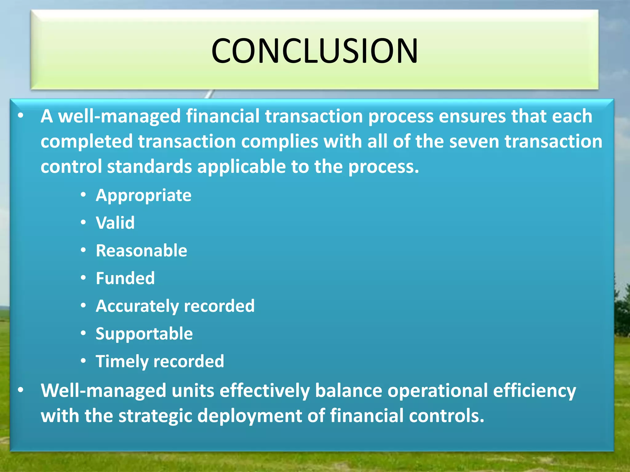 Financial transaction control process of suzlon | PPTX