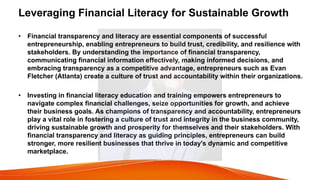 Financial Transparency The Role of Financial Literacy in Building Trust ...
