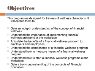 Financial wellness program | PPT
