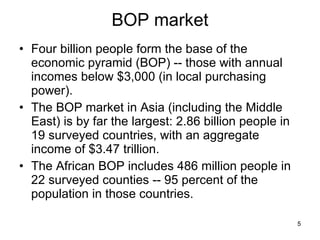 Financing Innovations For The Bottom Of The Pyramid | PPT
