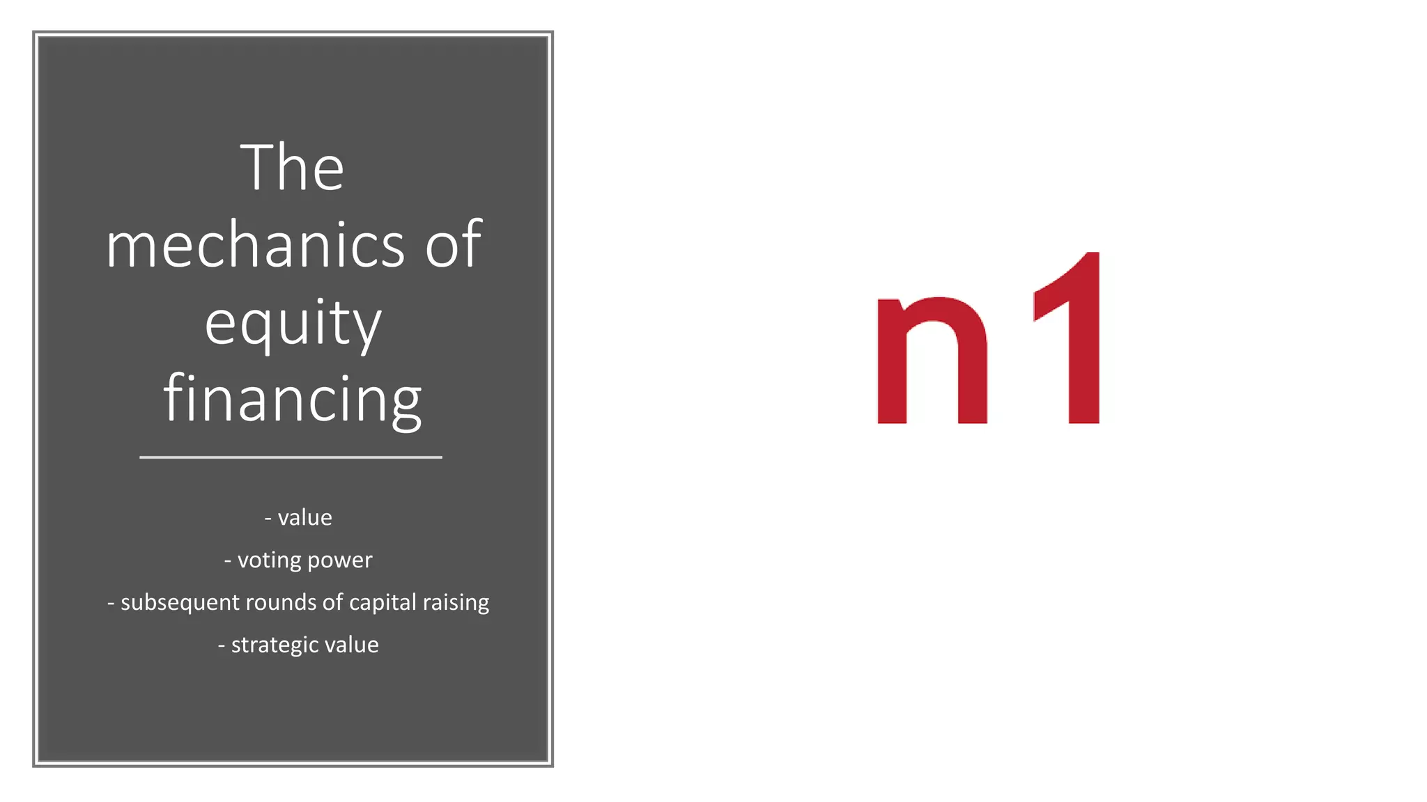 Financing business via debt and equity | PPTX