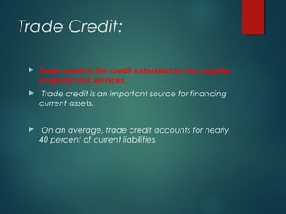 Financing current assets | PPT