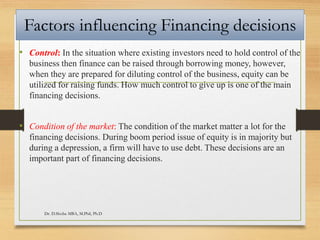 Financing decision | PPTX