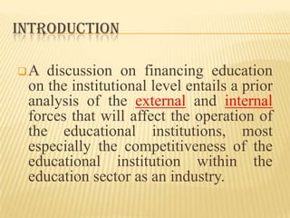 Financing education | PPTX