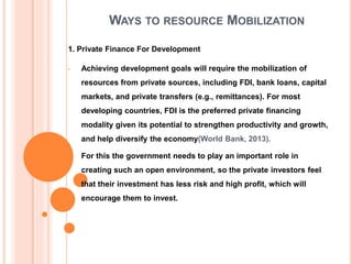 Financing for development in the context of nepal | PPTX