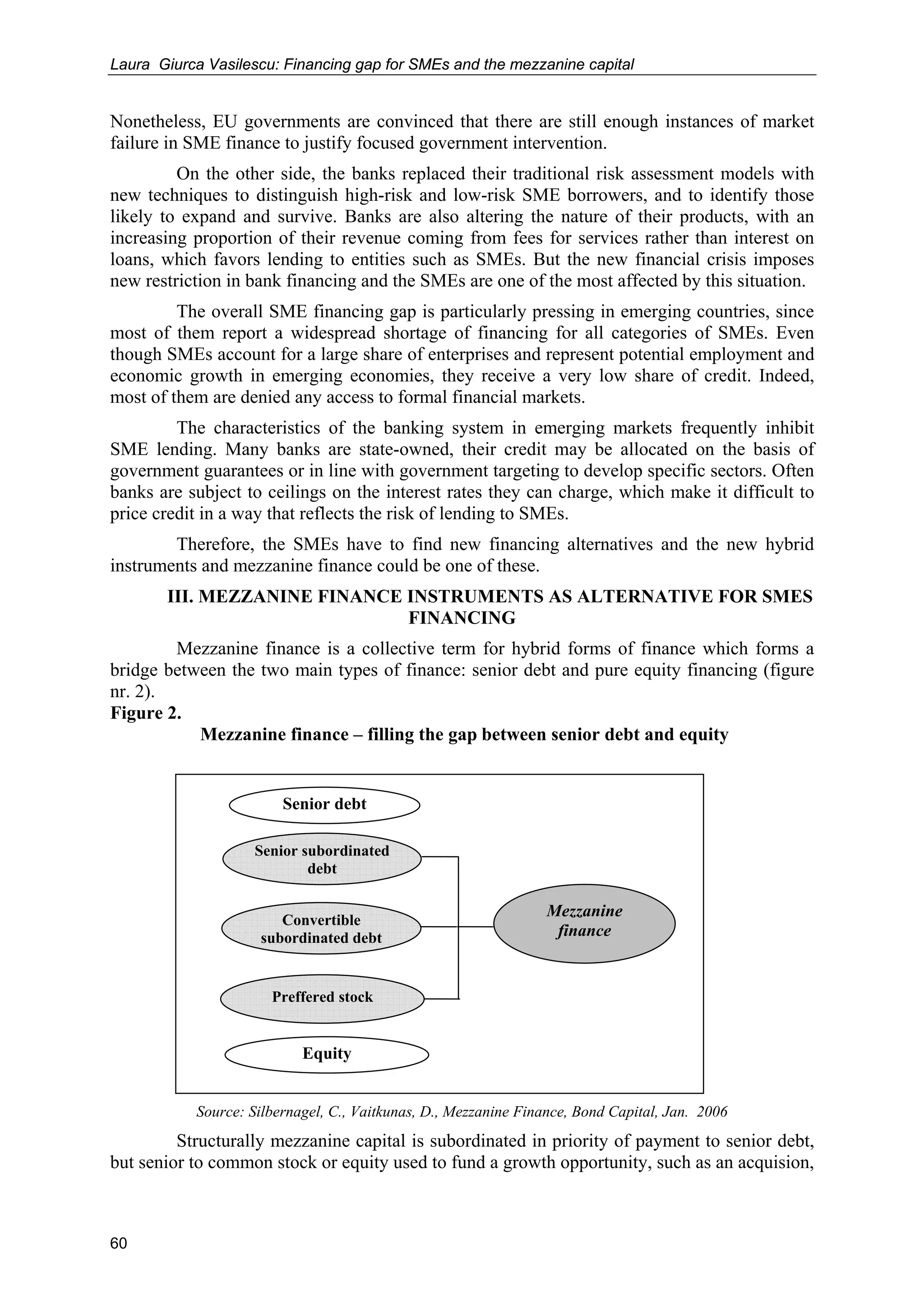 Financing gap for smes and the mezzanine capital | PDF