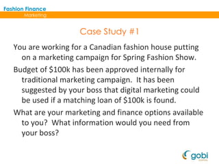 Financing The Fashion Industry | PPTX