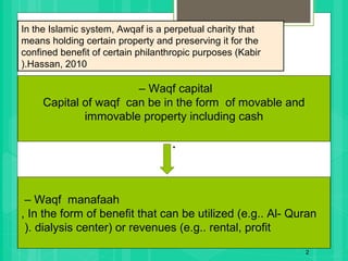 Financing methods part 1\ Waqf | PPT