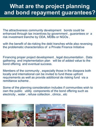 Financing the 2030 SDGs with Community Development Bonds sola ...