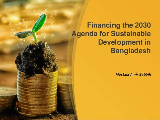 Financing The 2030 Agenda For Sustainable Development Goals Sdgs In…