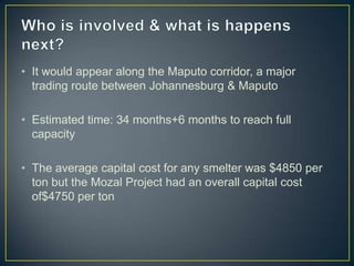 Financing The Mozal Project | PPTX