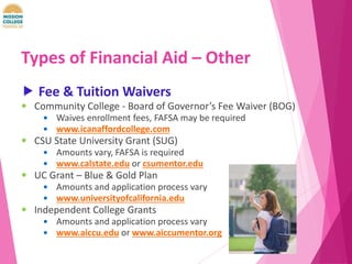 Financial Aid 101 | PPTX