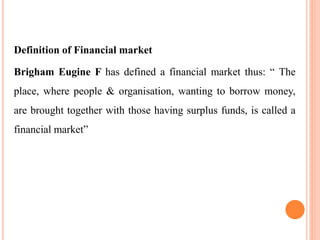 Finanmcial market ppt | PPTX