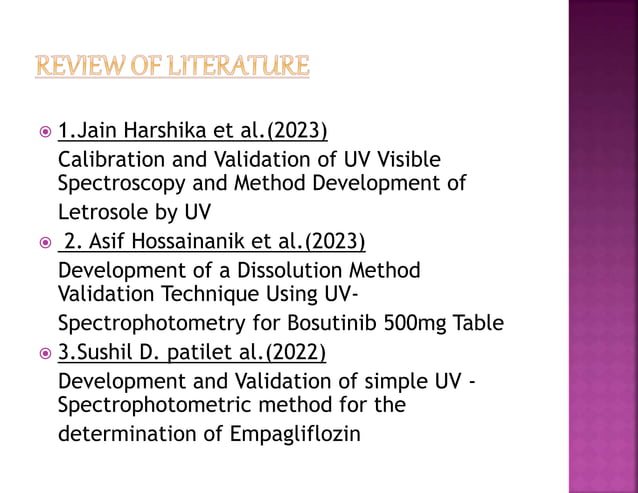 calibration uv visible spectroscopy.pptx | Chemistry | Science
