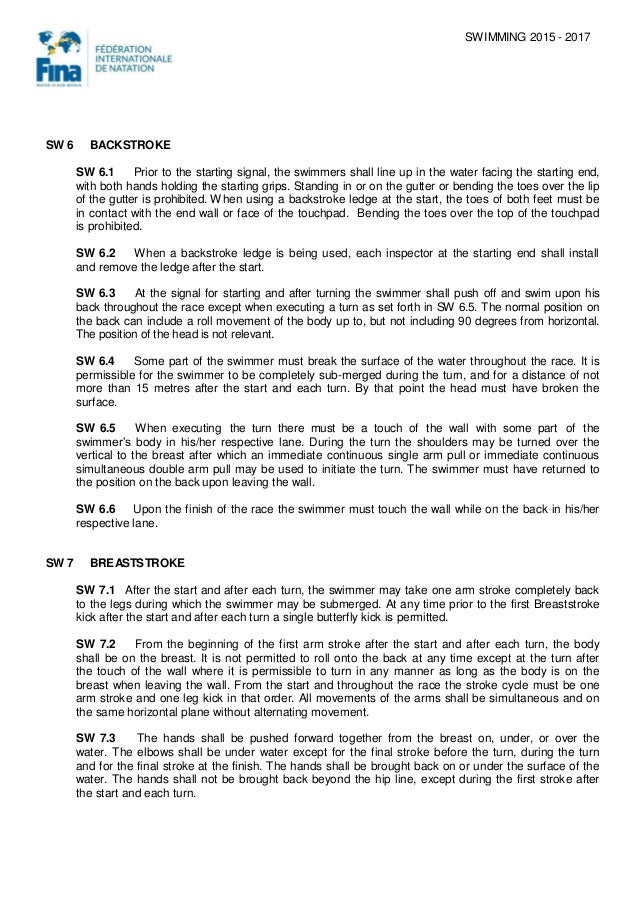 FINA Swimming Rules fina-swimming-rules