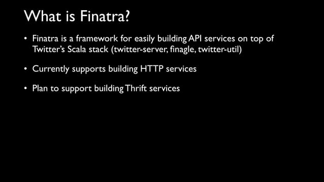 Finatra v2 | PPT