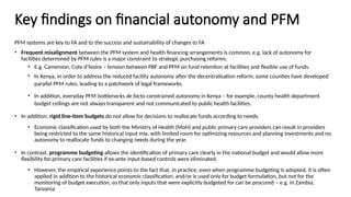 Towards a typology of financial autonomy of primary healthcare ...