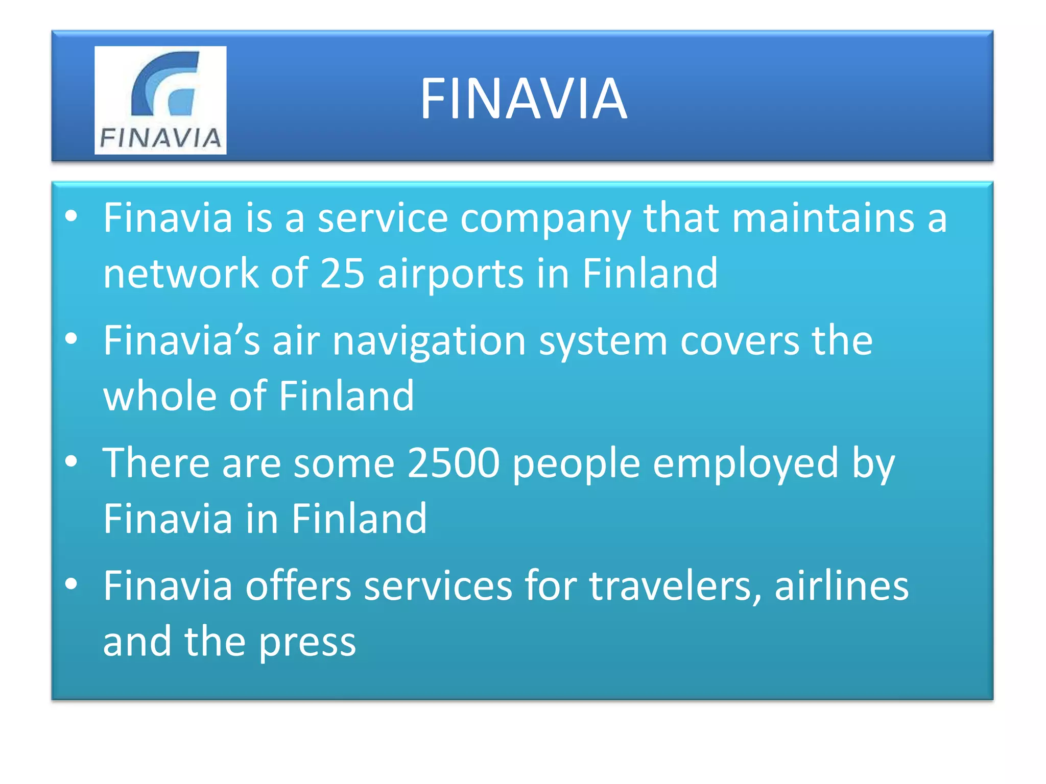 Finavia power point presentation | PPTX