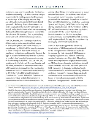 FinCEN Statement on Providing Banking Services to Money Services ...