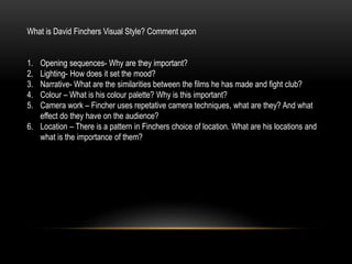 Fincher as auteur | PPT