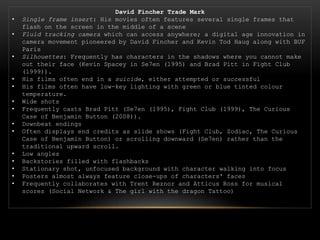 Fincher as auteur | PPT