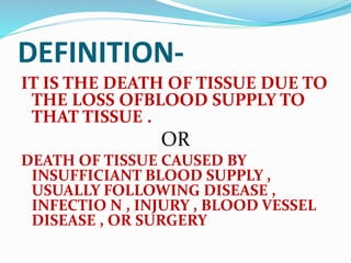 GANGRENE (MEDICAL SURGICAL NURSING) | PPTX