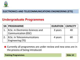 Introductory Presentation on CoICT of UDSM | PPTX | Professional School ...