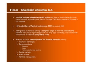 Fincor Institutional Presentation | PPT