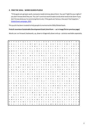 Find the-goal-puzzle 2015 | PDF