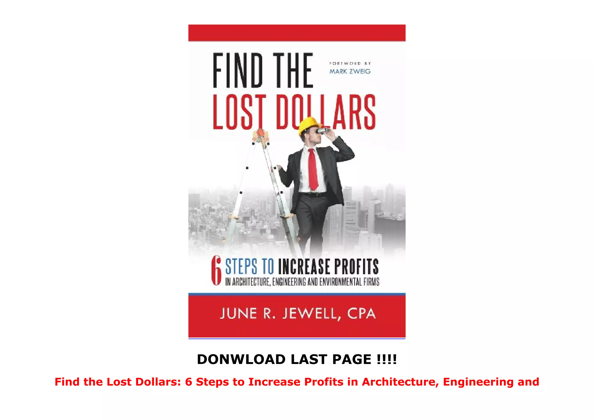 Find the Lost Dollars: 6 Steps to Increase Profits in Architecture ...