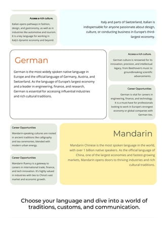 Find Your Voice Connect with Cultures Through Languages | PDF