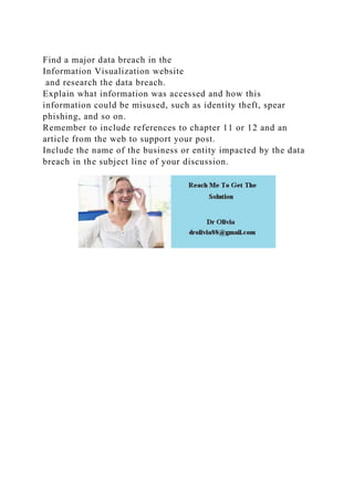 Find a major data breach in the Information Visualization website.docx