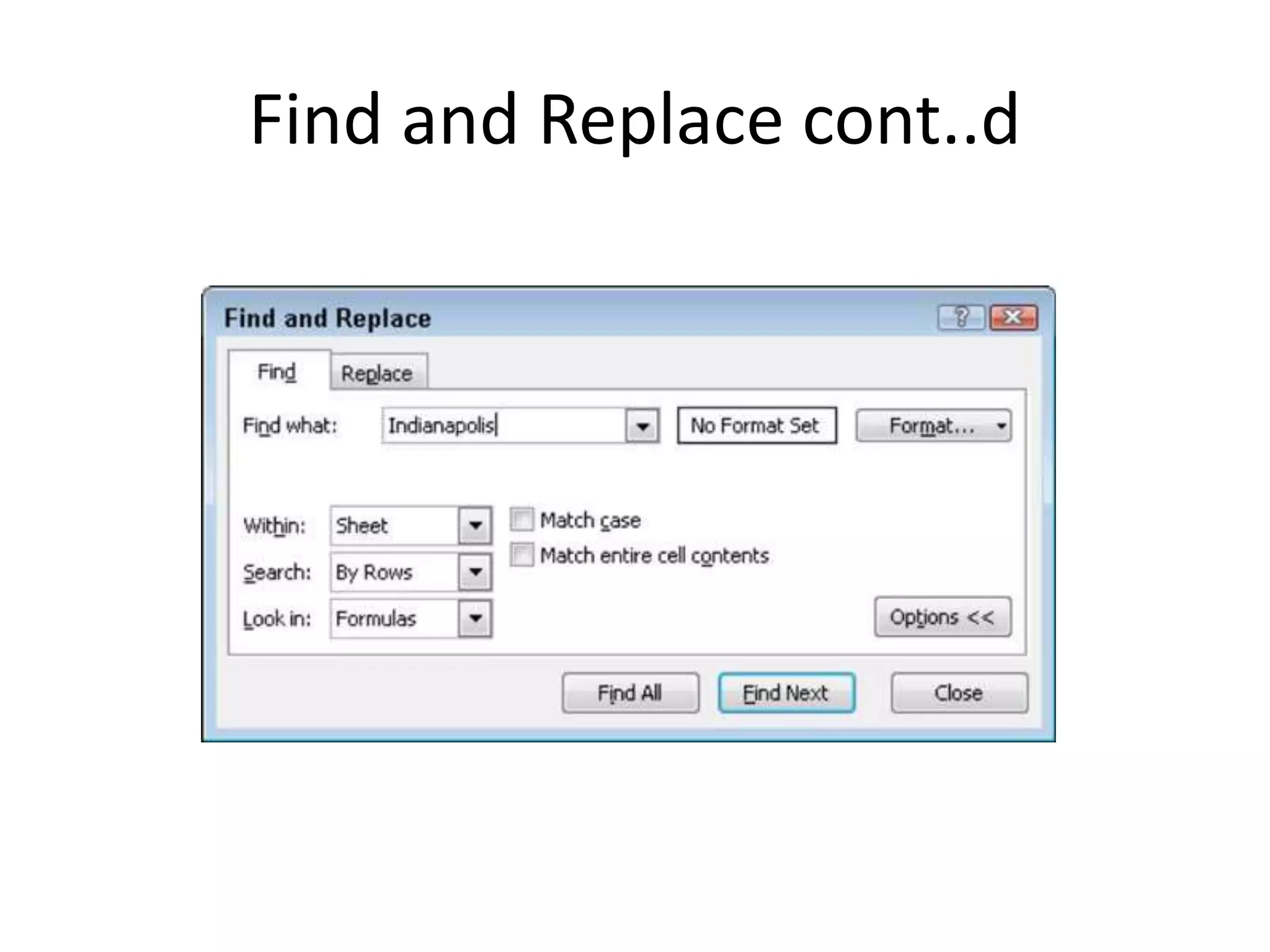 Find and replace | PPTX