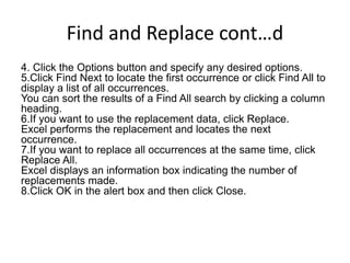 Find and replace | PPTX