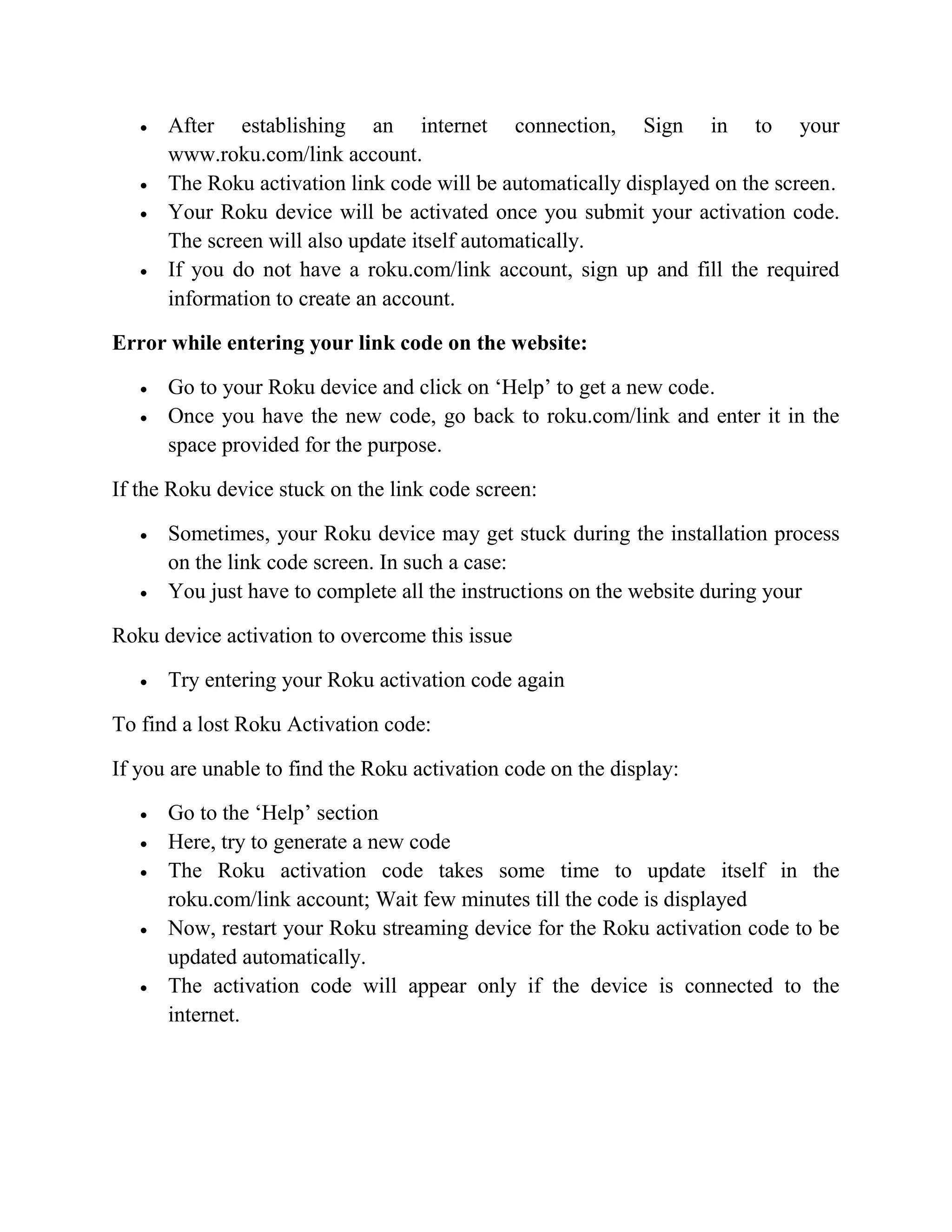 Find a new activation code for your roku tv | PDF