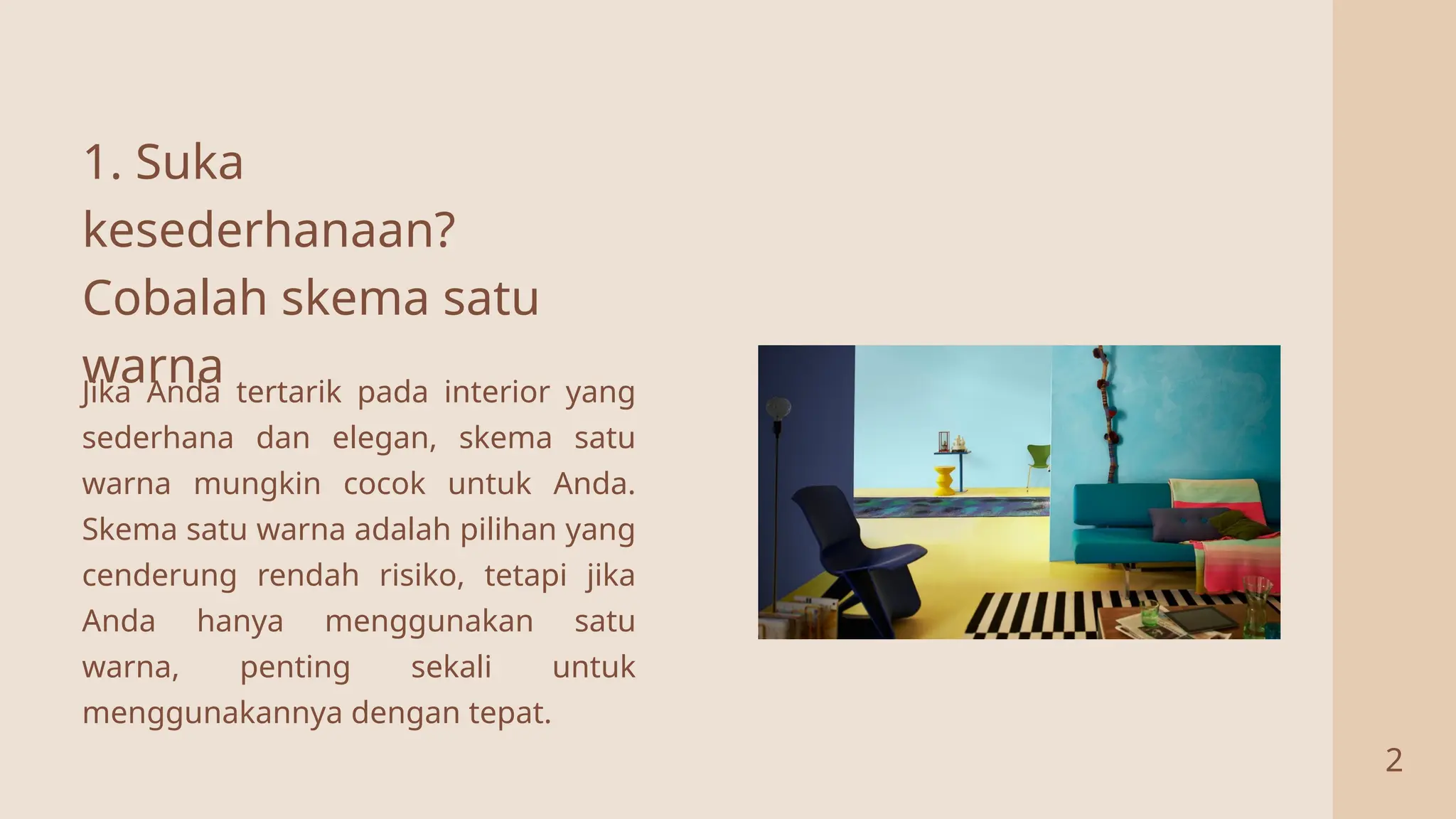 Temukan skema warna ruangan yang Anda sukai. | PPTX