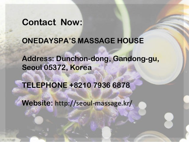 Find Best Outcall Massage In Seoul Onedayspas Massage House
