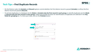 Find Duplicate Records in IBM SPSS Modeler.pptx