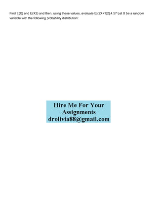 Find EX and EX2 and then using these values evaluate E.pdf
