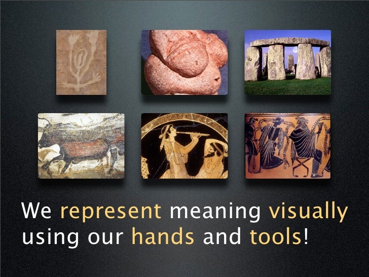 We represent meaning visually using