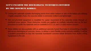 Find heavy-duty and lightweight concrete kibble Brisbane | PPT